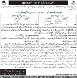 Balochistan Police Constable Jobs 2026 - Male & Female Vacancies